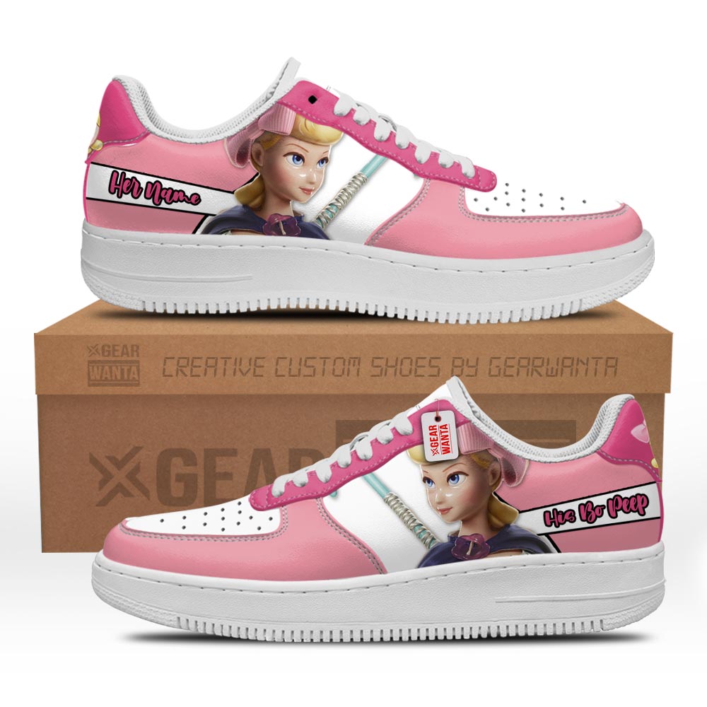 His Bo Peep Force Low-Top Leather Sneakers His and Her Personalized Co