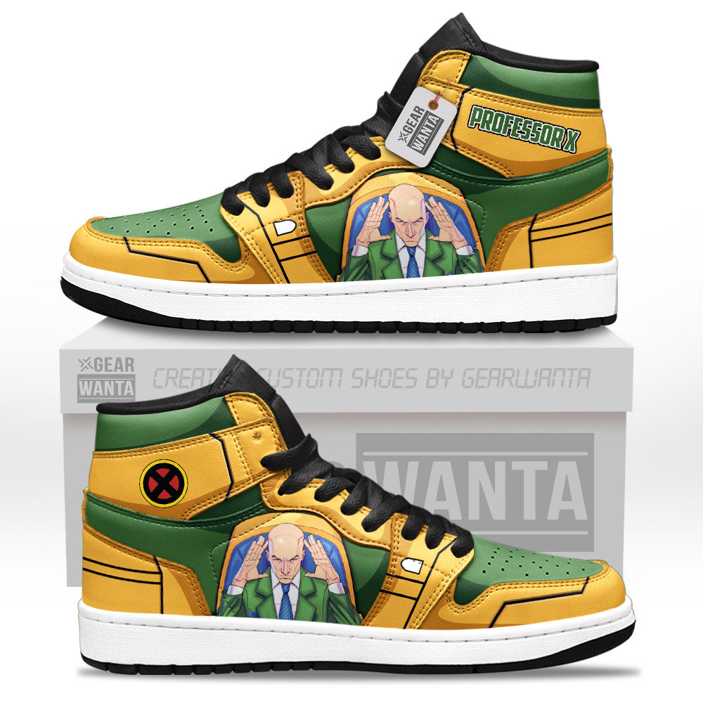 Professor X High-Top Leather Sneakers Movies Custom