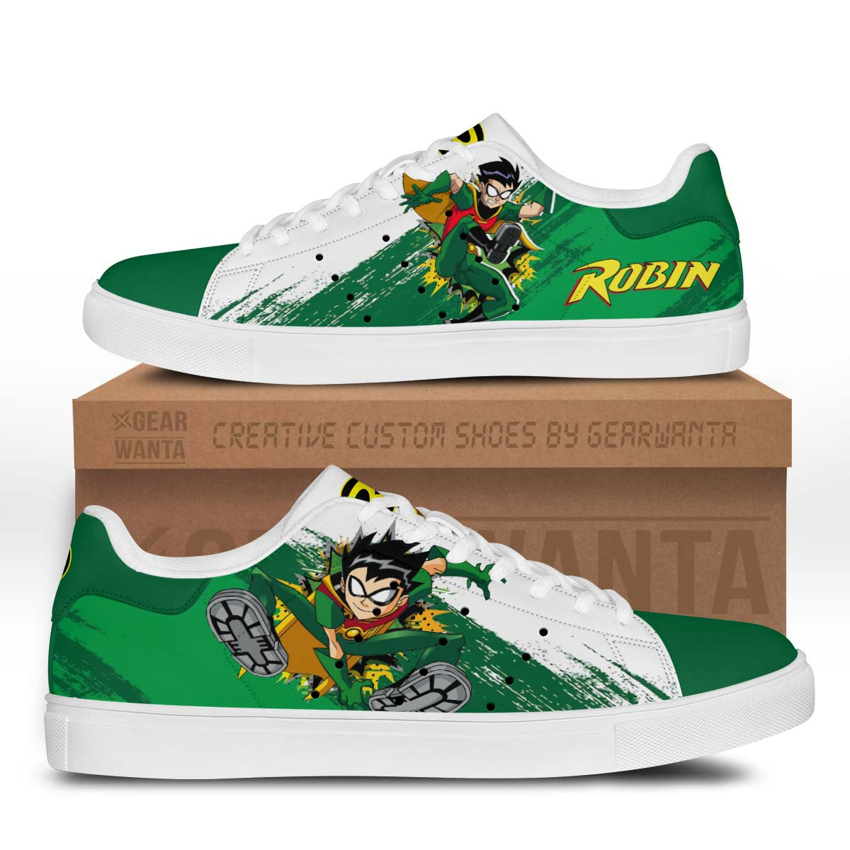 Robin Stan Shoes Custom Super Heroes Cartoon Shoes