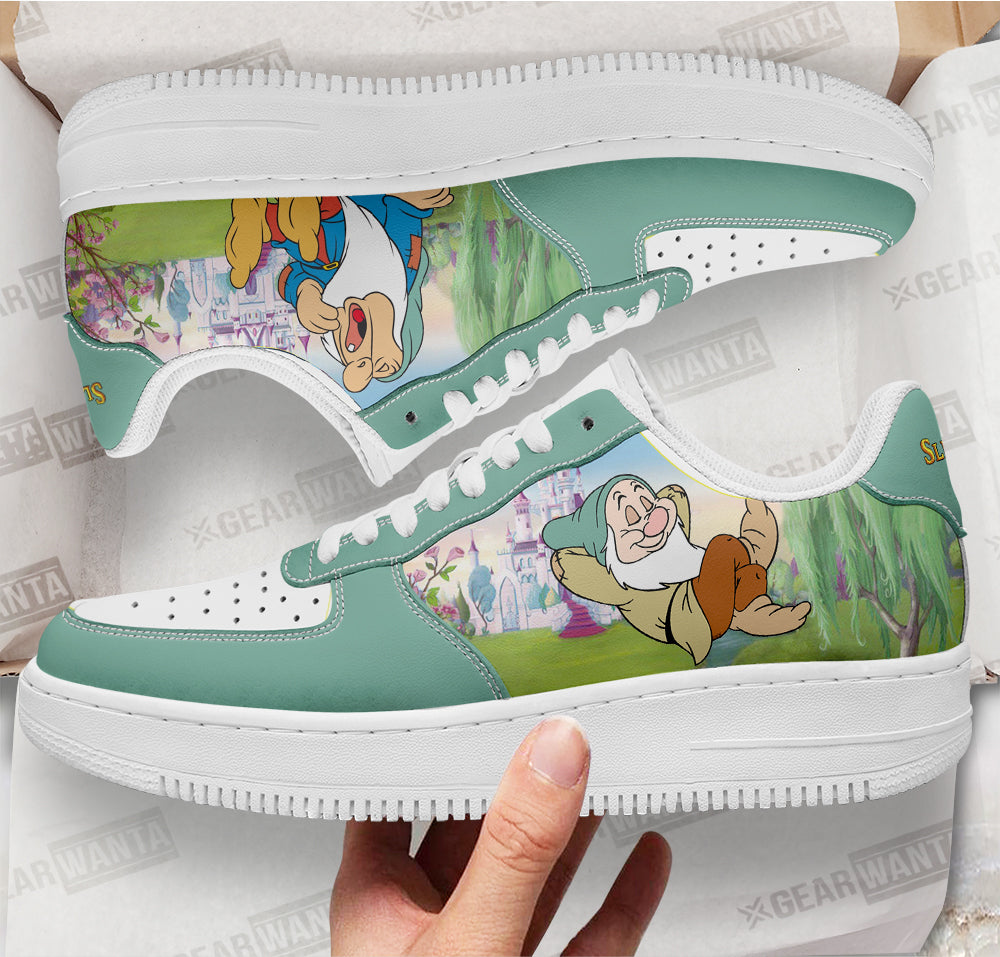 Sleepy Snow White and 7 Dwarfs Custom Air Sneakers QD12 – Gear Wanta