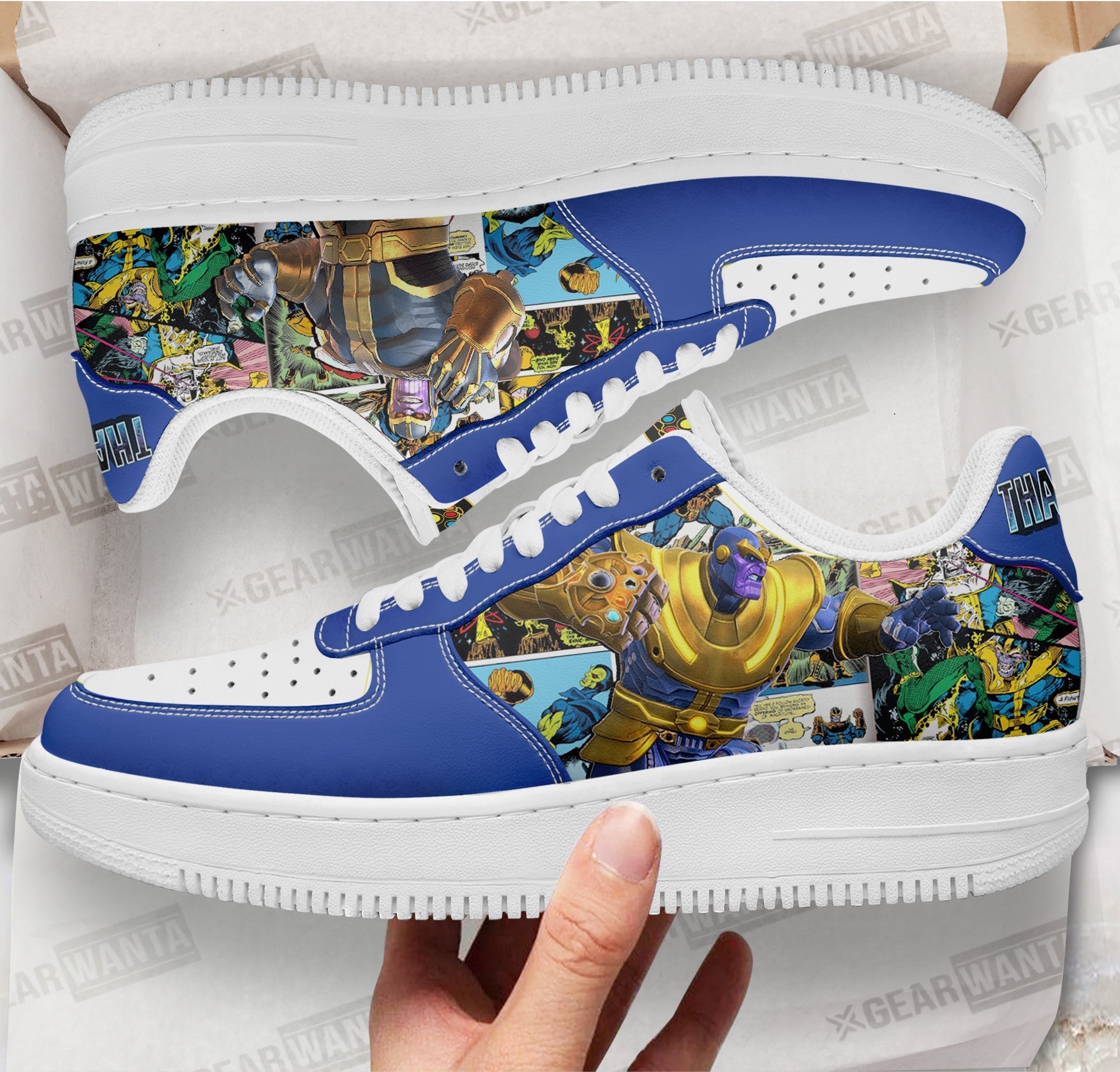 Thanos Air Sneakers Custom Superhero Comic Shoes