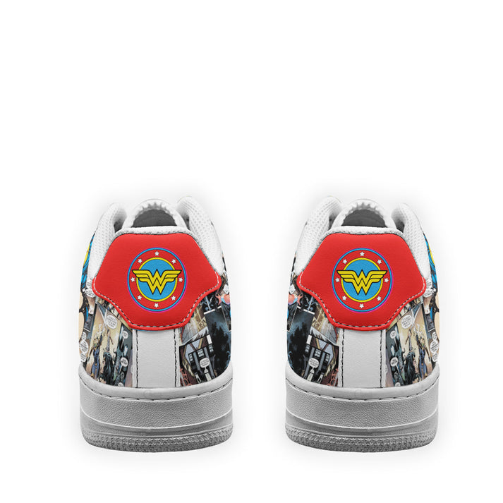 Wonder Woman Air Sneakers Custom Superhero Comic Shoes