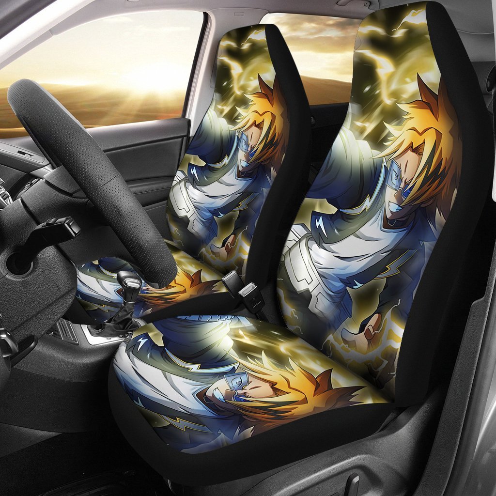 Denki Kaminari Car Seat Covers My Hero Academia Car Decor