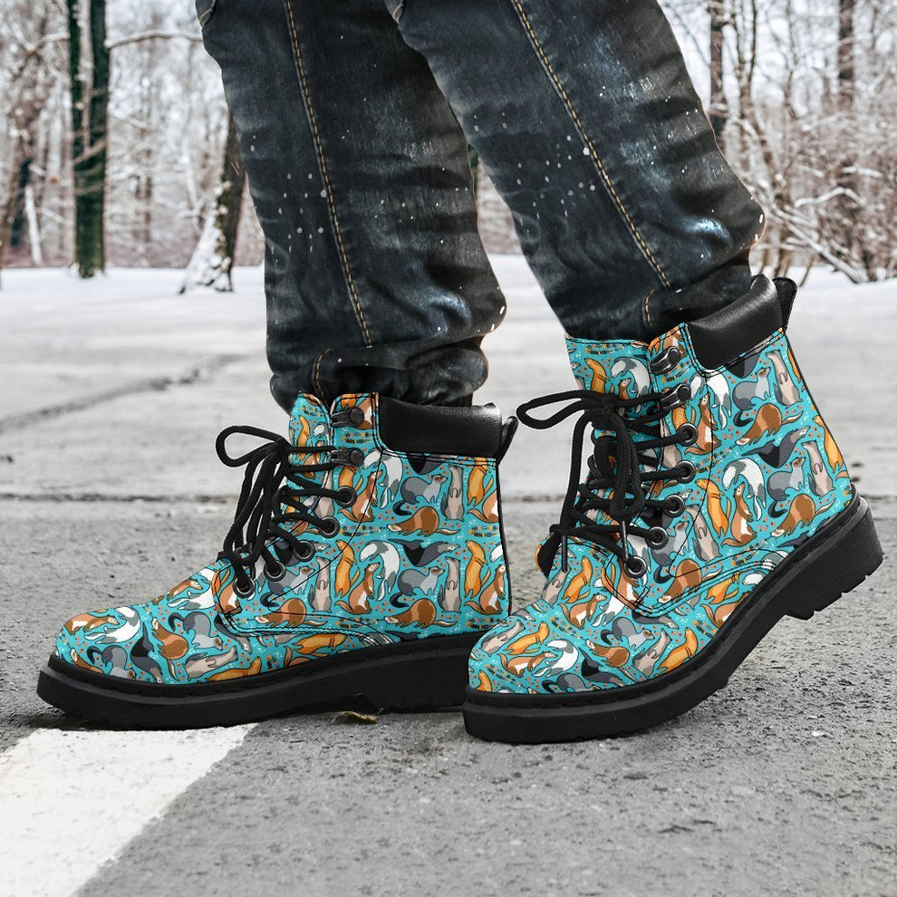 Ferret Boots Animal Custom Shoes Funny Ferret Lover Gift