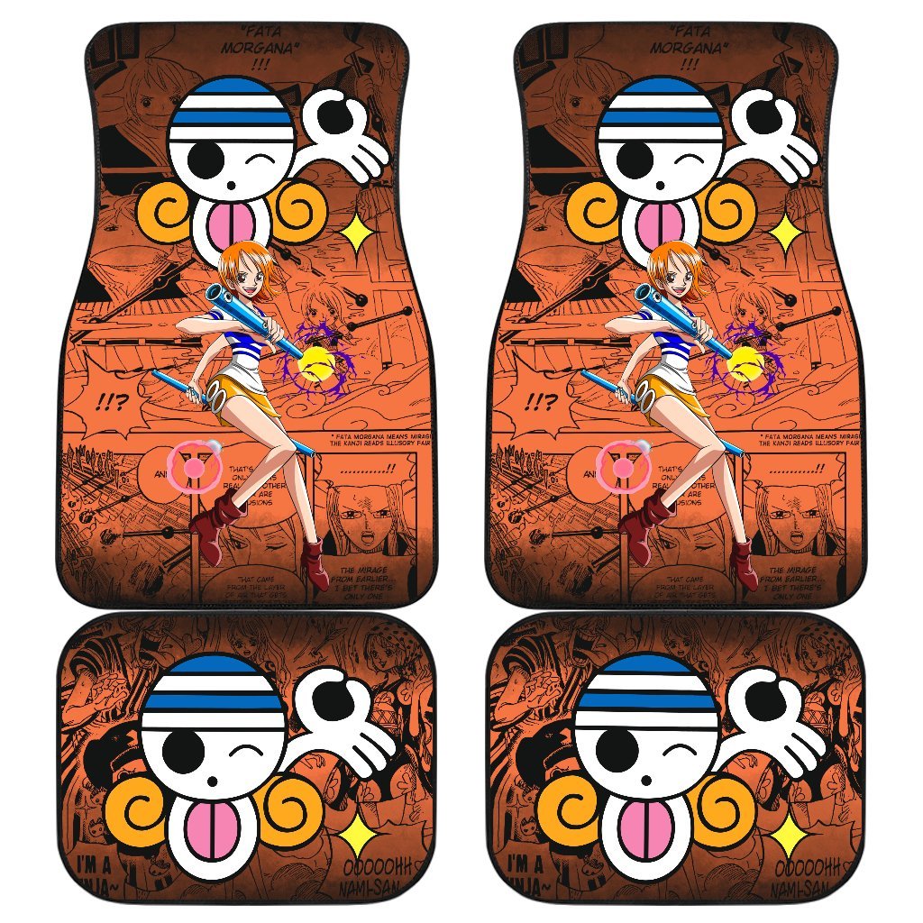 Nami One Piece One Piece Car Floor Mats Manga Mixed Anime Cute
