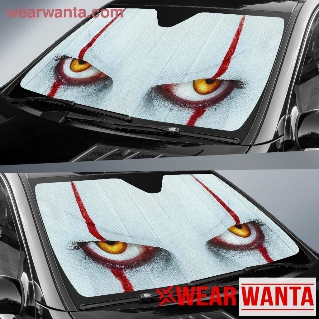 Pennywise Face Car Sun Shade Horror Character – Gear Wanta